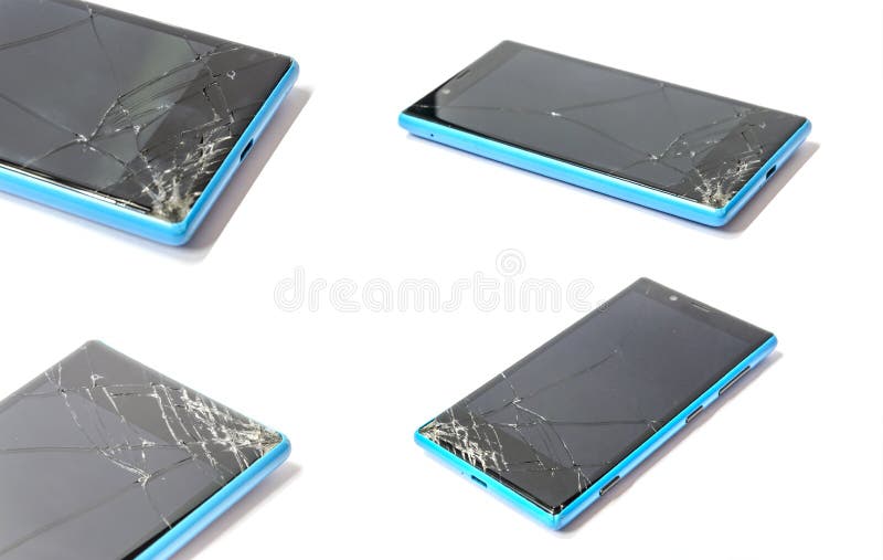 Broken smart phone stock image. Image of connection, glass - 50082803