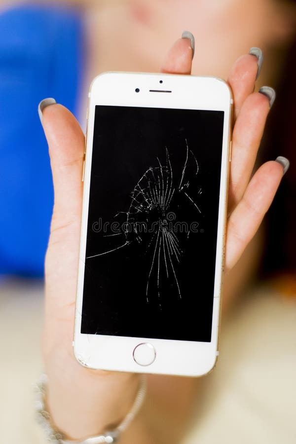 Broken Smartphone stock image. Image of connection, touchscreen - 96270075
