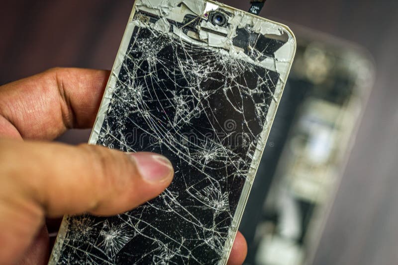 A broken smartphone stock image. Image of broken, android - 88822771