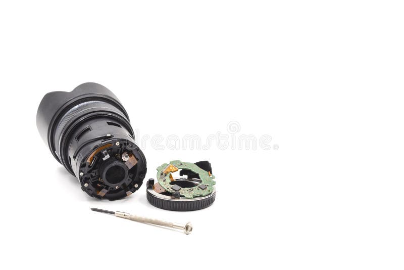 Broken Electric Camera Lens Stock Image - Image of lens, dirty: 239452463