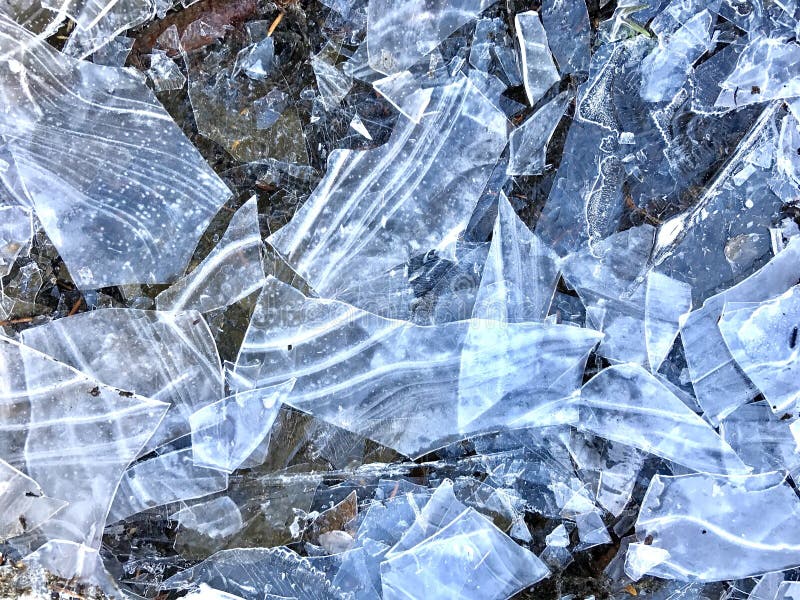 Broken Spring Ice on a Pond Stock Photo - Image of melt, seasonal: 90458854