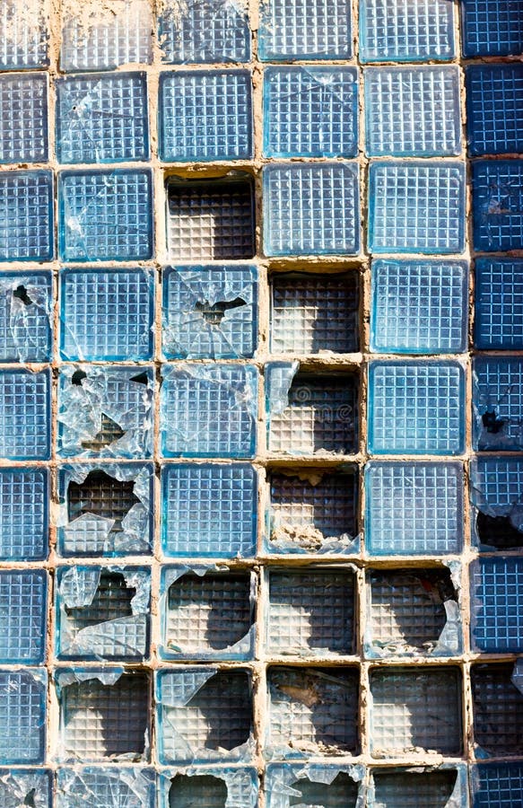 Broken Square of Glass in a Window Box Stock Photo - Image of cube ...