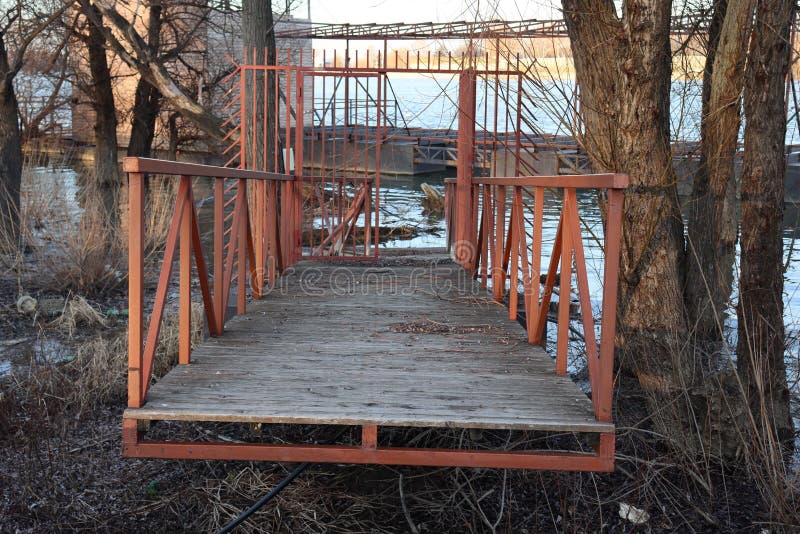 Broken stairs for raft stock image. Image of objects - 172614923