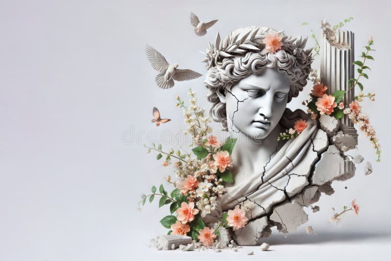 Broken Statue of a Woman and Her Baby in Boboli Gardens, Florence ...