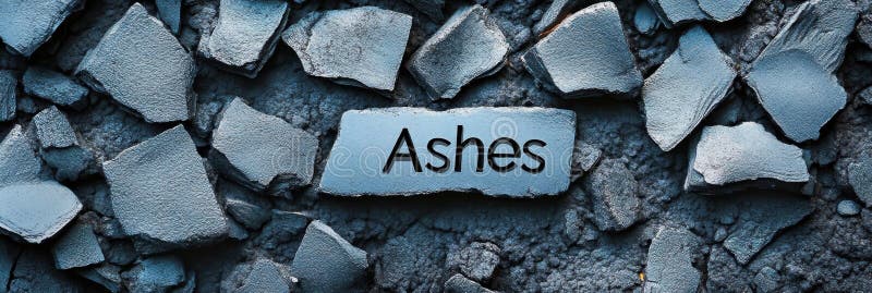 Broken Stone Ashes Remnants Destruction Loss Memory End Symbolic of ...