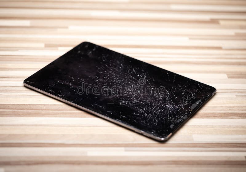 Broken Tablet stock photo. Image of smashed, samsung - 65457896