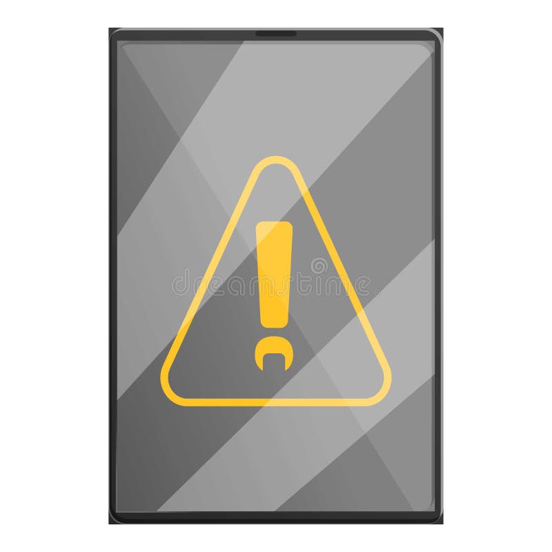 Broken Tablet Icon, Cartoon Style Stock Vector - Illustration of fixing ...
