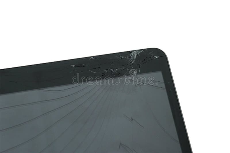 Broken tablet pc stock photo. Image of accident, broken - 37898796