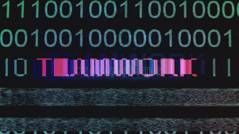 Community Broken Data on the Screen Glitch Effect Stock Footage - Video ...