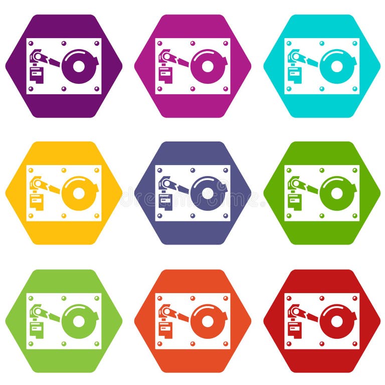 Broken Technology Icons Set 9 Vector Stock Vector - Illustration of ...