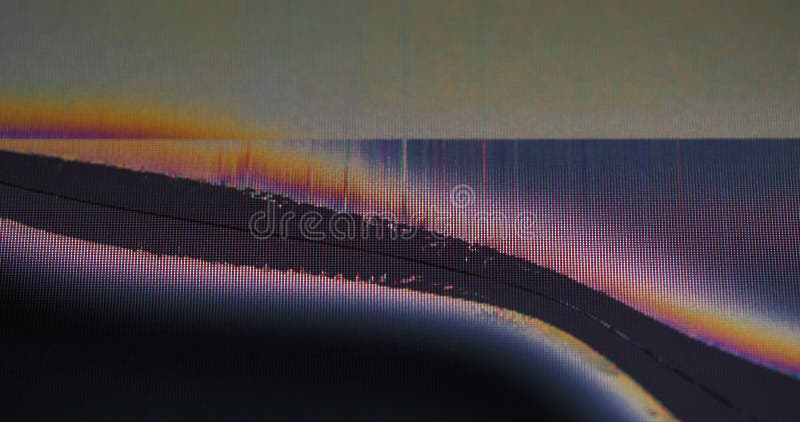 Broken Television Distorted Analog Glitch Blur Stock Photo - Image of ...