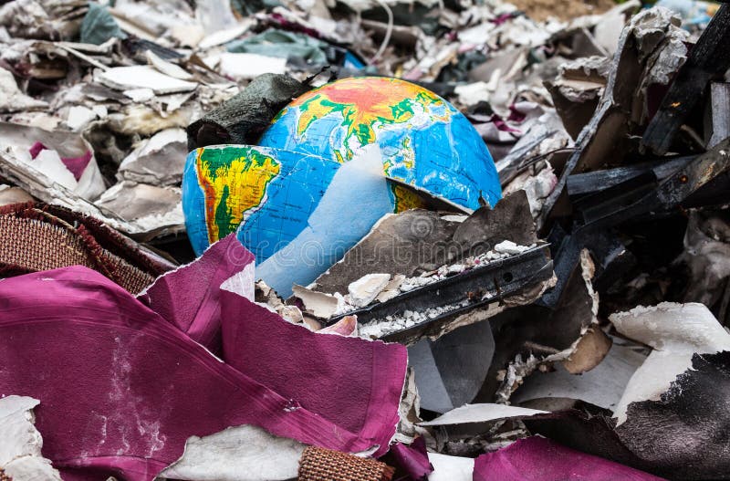Broken Terrestrial Globe in the Garbage Stock Image - Image of ... Broken Terrestrial Globe in the Garbage Stock Image - Image of ...