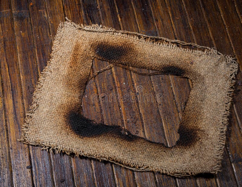 Broken Thread Structure- Burnt Canvas Stock Photo - Image of pattern ...