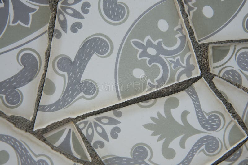 Broken tile stock image. Image of outdoor, floor, portuguese - 97429571