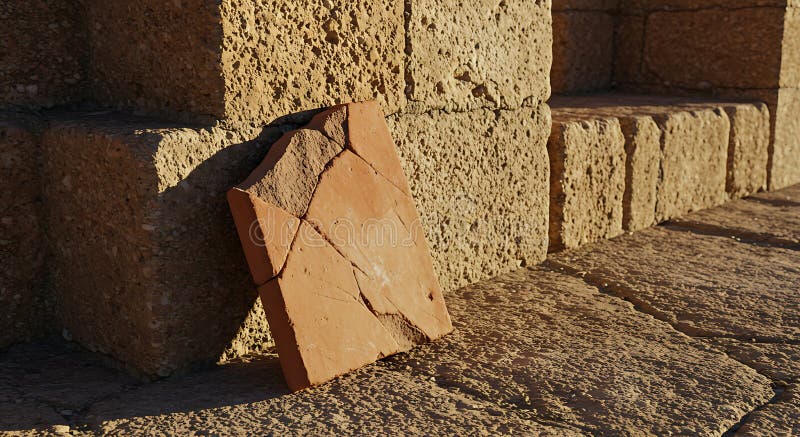 Broken Tile on Stone Steps stock illustration. Illustration of floor ...