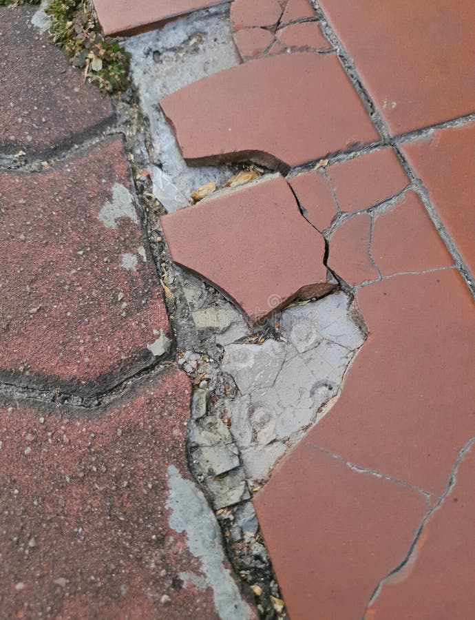 Broken Tiles Mosaic Seamless Pattern Stock Image - Image of crack ...