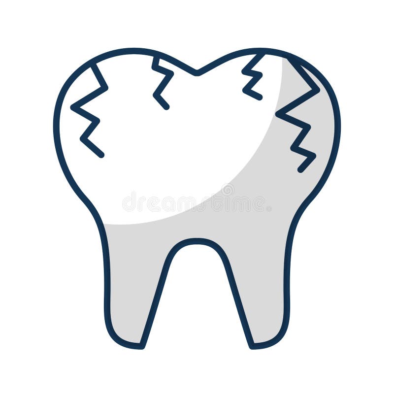 Broken Tooth Crying Character Icon Stock Vector - Illustration of clean ...