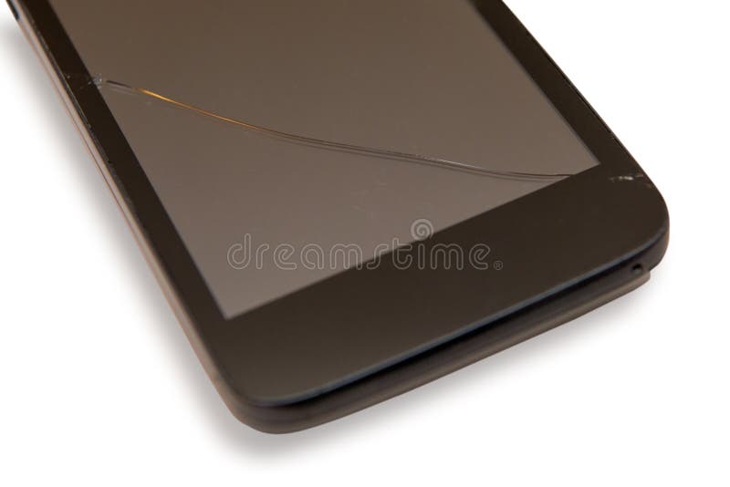 Broken Touch Screen of Modern Smart Phone Stock Photo - Image of ...