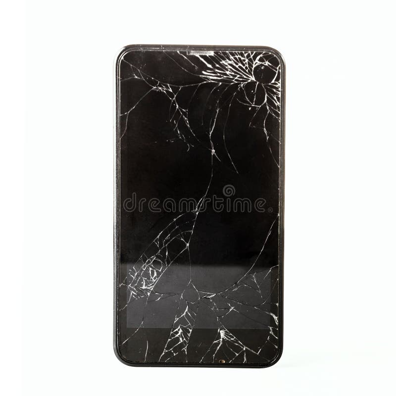 Broken Smartphone. Mobile Phone with a Broken Camera. Stock Image ...