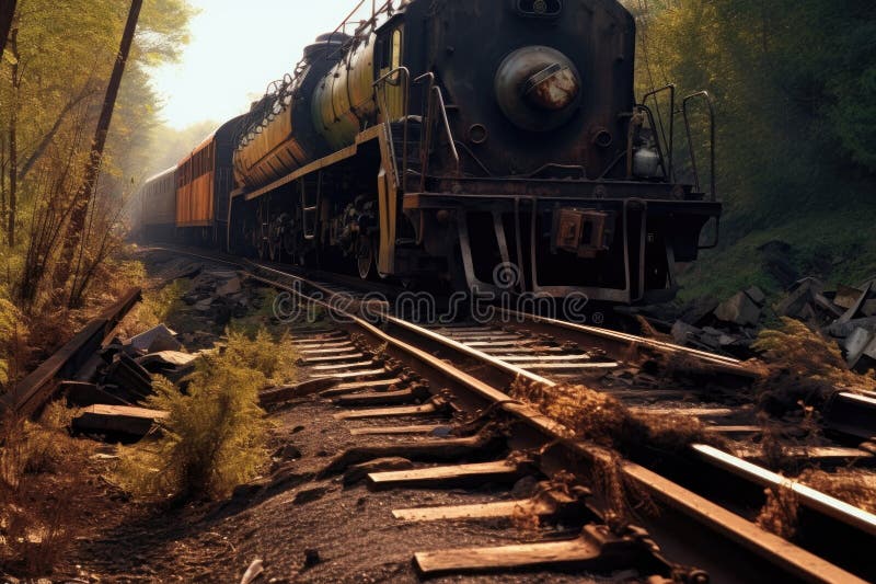 Derailed Locomotive Stock Illustrations – 37 Derailed Locomotive Stock ...