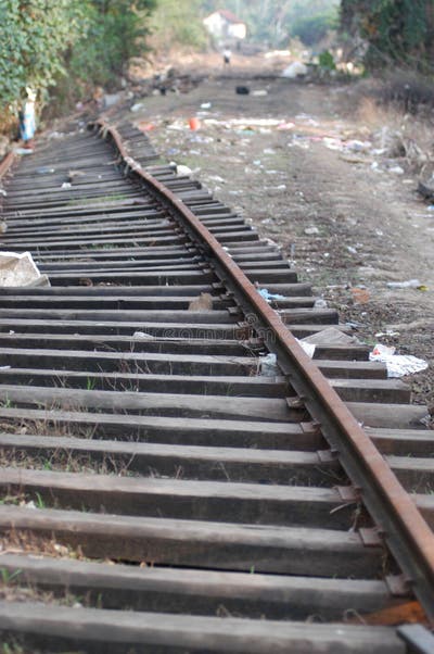 Broken Train Tracks editorial photography. Image of asia - 7727552