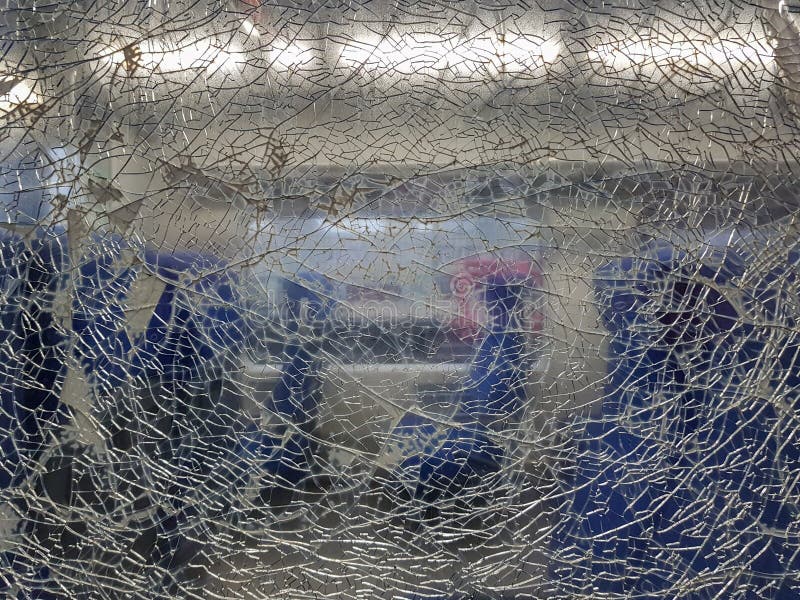 Broken train window stock image. Image of pane, bully - 131736209