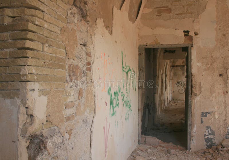 The broken treshold stock photo. Image of abandoned - 134027090