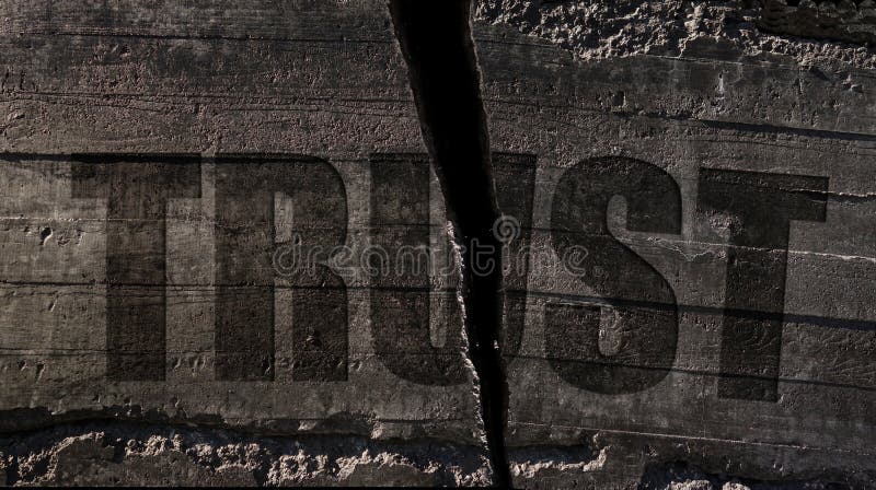 Broken trust symbol stock photo. Image of reliability - 18671872
