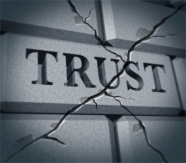 Broken trust symbol stock photo. Image of reliability - 18671872