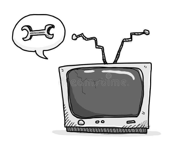 Cartoon Broken Tv Stock Illustrations – 206 Cartoon Broken Tv Stock ...