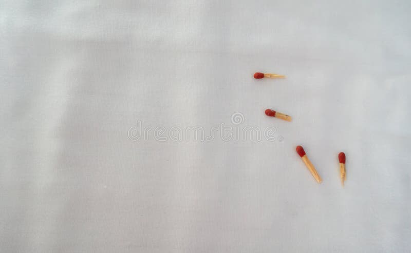 Broken Matches Lightened in the Dark Stock Photo - Image of beam ...