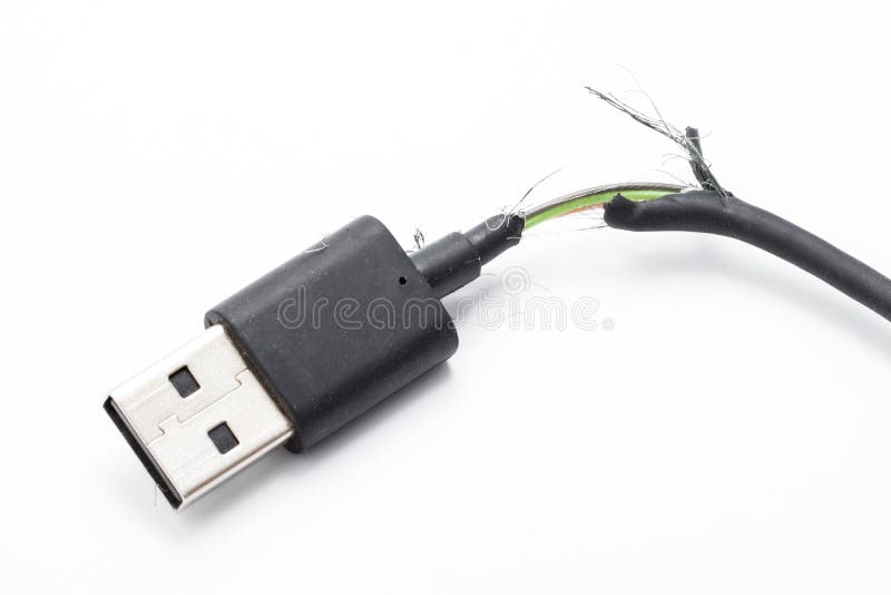 Broken usb cord stock photo. Image of mobile, communication - 205634408