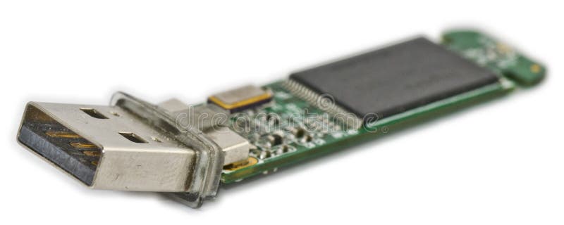 Broken USB flash drive stock image. Image of memory, computer - 18654933