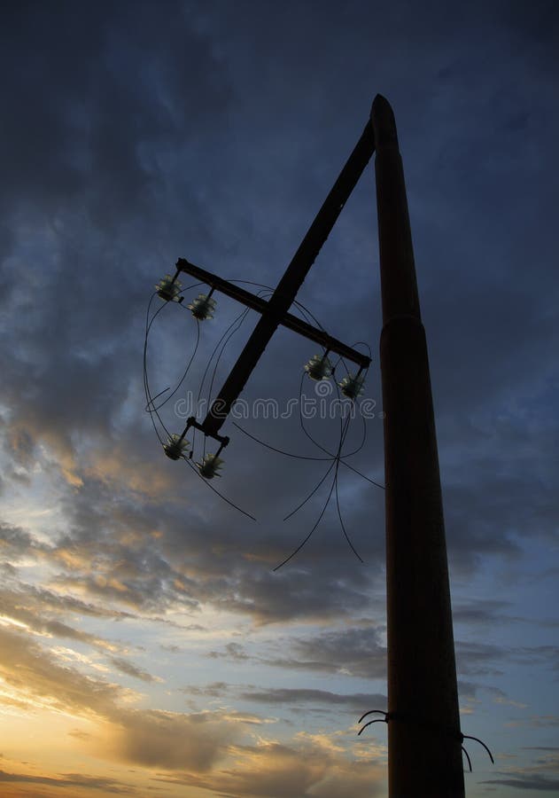 Utility Pole stock photo. Image of backgrounds, construction - 10155396