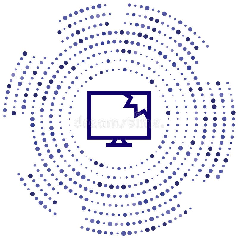 Broken Vector Icon. Broken Editable Stroke. Broken Linear Symbol for ...