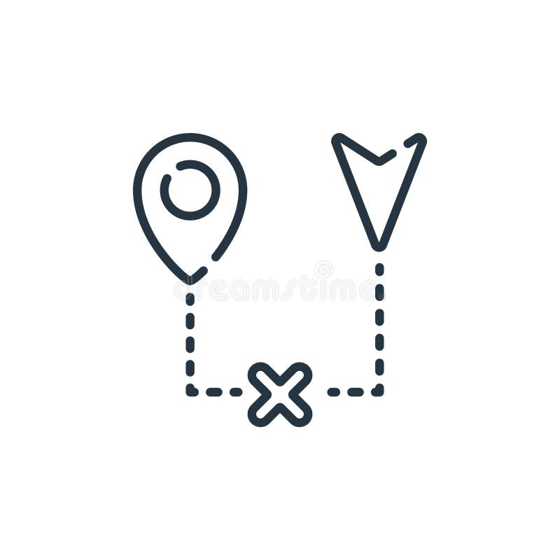 Broken Vector Icon Isolated on White Background. Outline, Thin Line ...