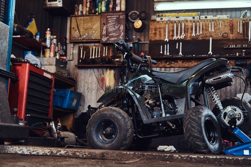 Broken Vehicle at Ato Service Workshop Stock Photo - Image of ...