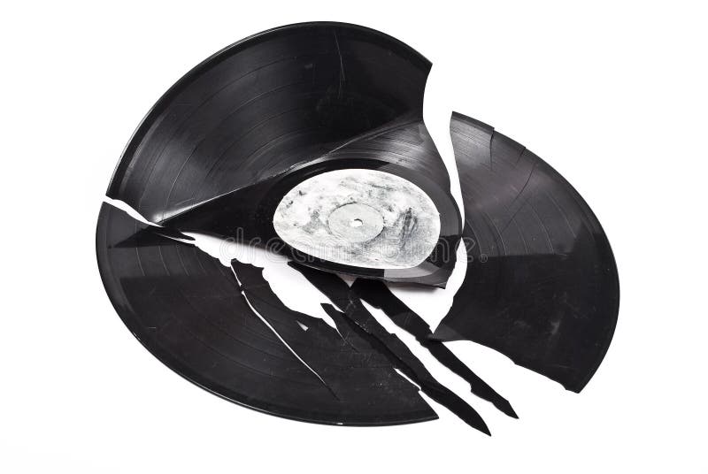 Broken vinyl stock image. Image of disco, circle, classical - 13982597