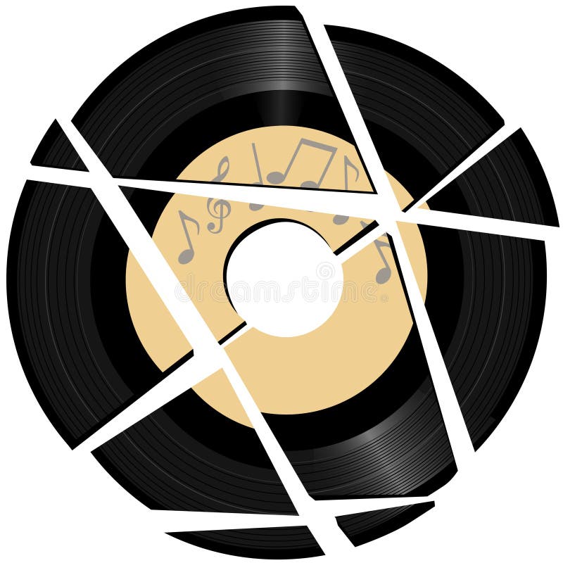 Broken Record Clip Art