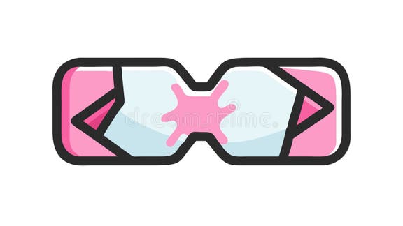 Broken VR Glasses, Glitch in Virtual Reality, Vector Design Generative ...