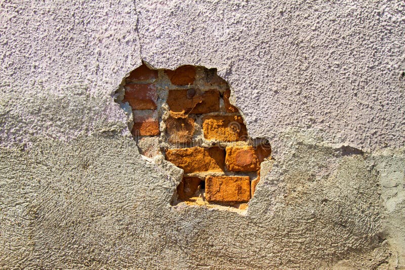 Broken wall stock image. Image of design, effect, building - 55461333