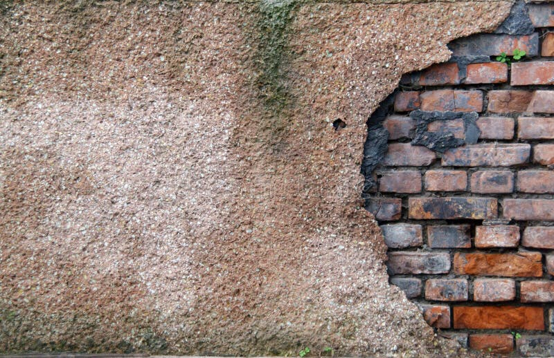 Broken Wall. Damaged Something Stock Photo - Image of rough, wallpaper ...