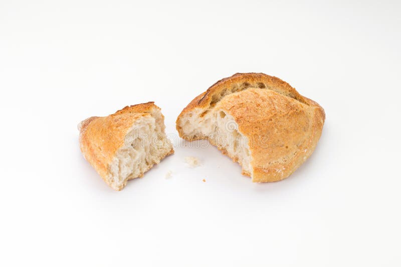 Broken wheat bread stock photo. Image of unleavened - 246871354