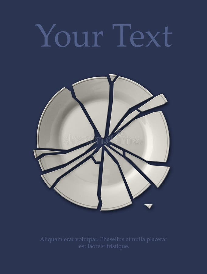 Broken Plate Icon, Cartoon Style Stock Vector - Illustration of dining ...