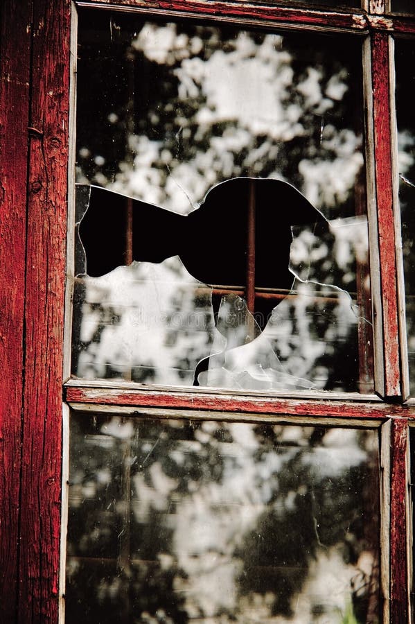 The broken window stock photo. Image of debris, demolition - 21224518