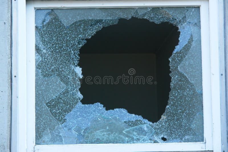 Broken Window stock image. Image of crush, accident, crash - 28037399