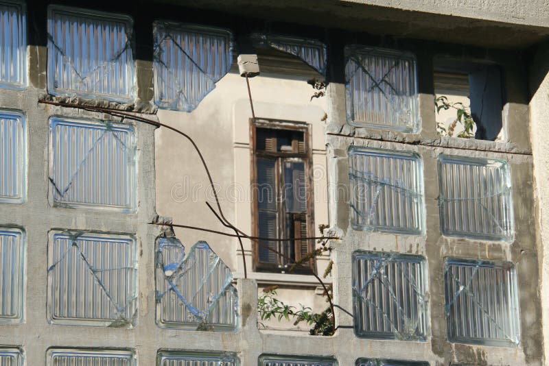 Broken window stock image. Image of dirty, italy, window - 58527535