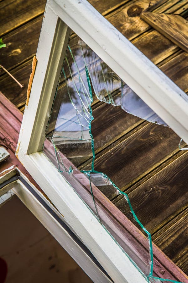 Broken window stock photo. Image of frame, blue, architecture - 152579286