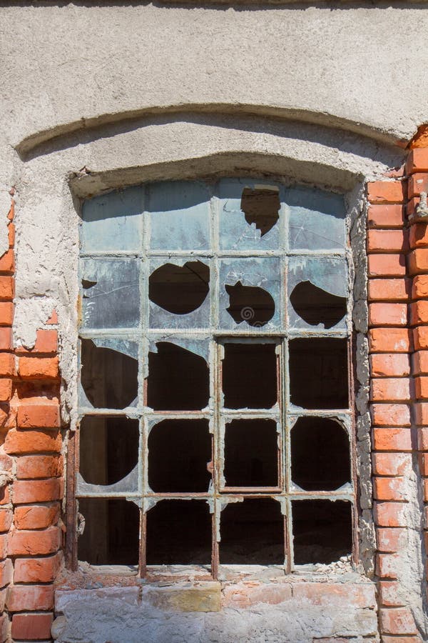 A Broken window stock photo. Image of crime, grow, danger - 112989160