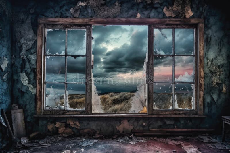 Shattered Window Stormy Weather Stock Photos - Free & Royalty-Free ...